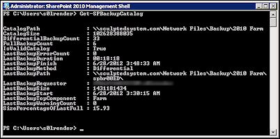 SharePoint Backup Augmentation Cmdlets – The SharePoint Interface