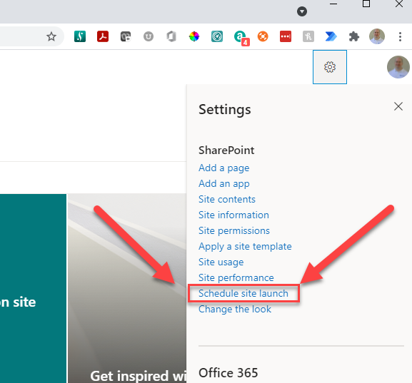 Launching Your SPO Site or Portal – The SharePoint Interface